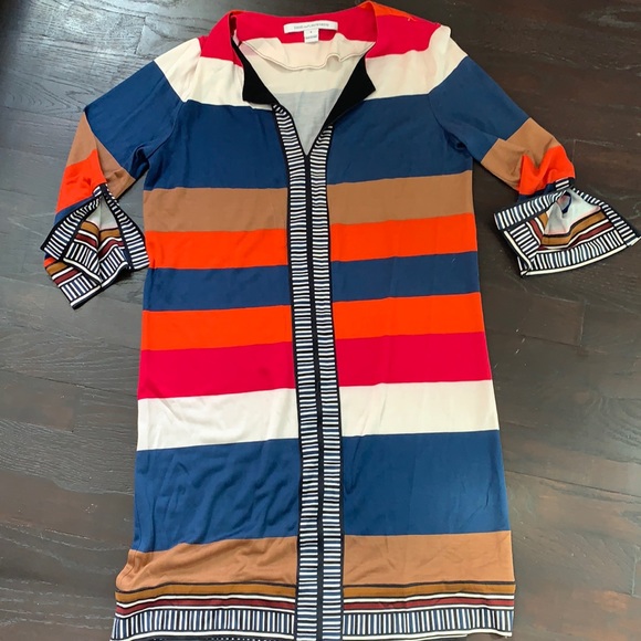 Diane Von Furstenberg | Dresses | Dvf Colorblock Tunic Dress | Poshmark
